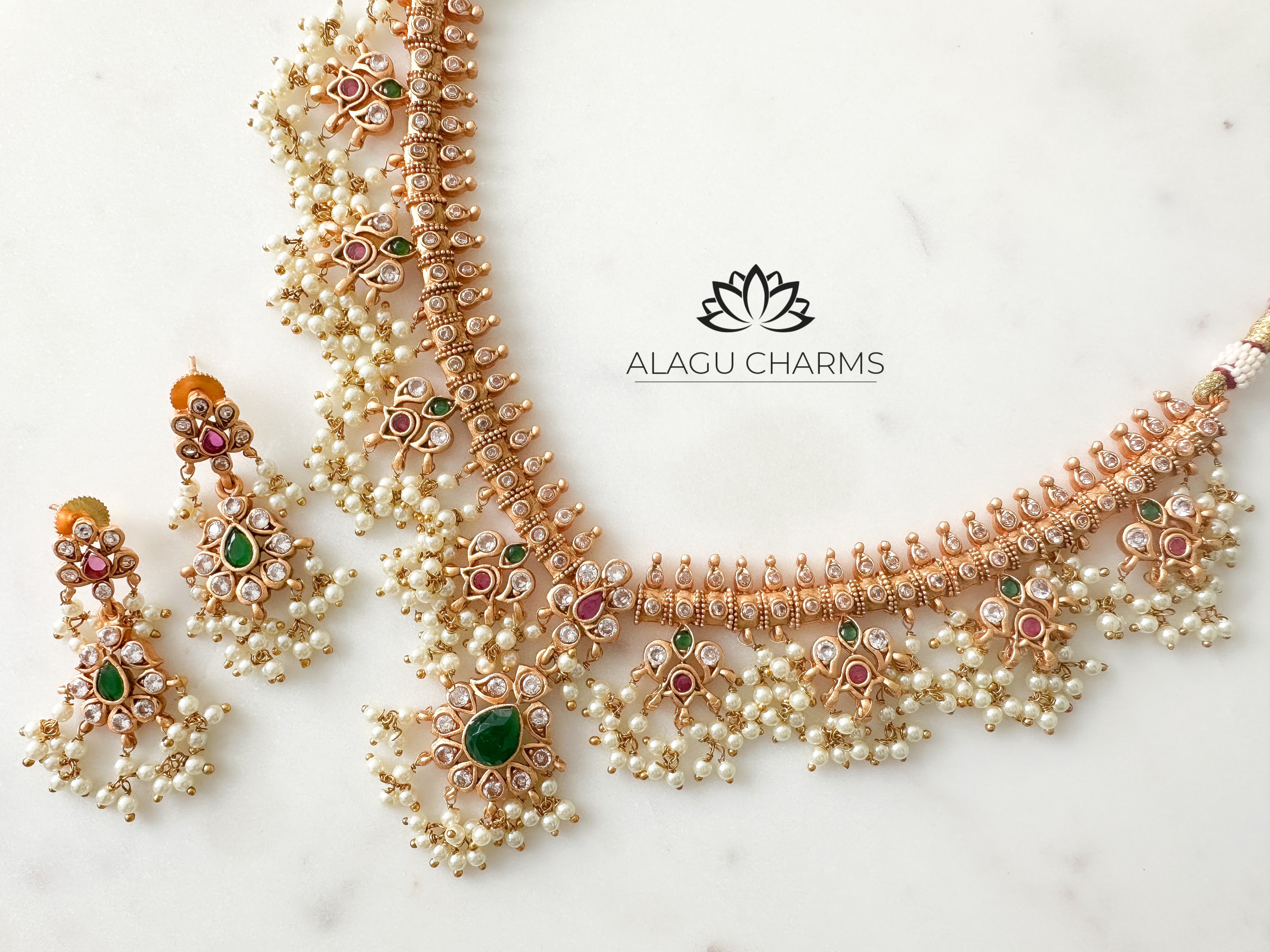 Classic Guttapusalu Necklace Set – ALAGU CHARMS